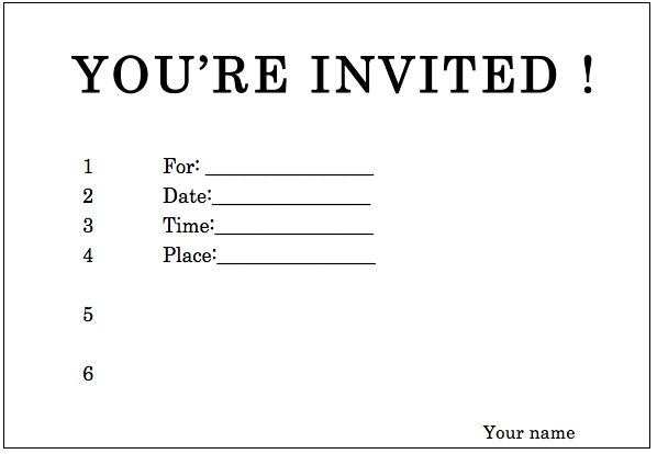  How To Write An Invitation Card In English NES 